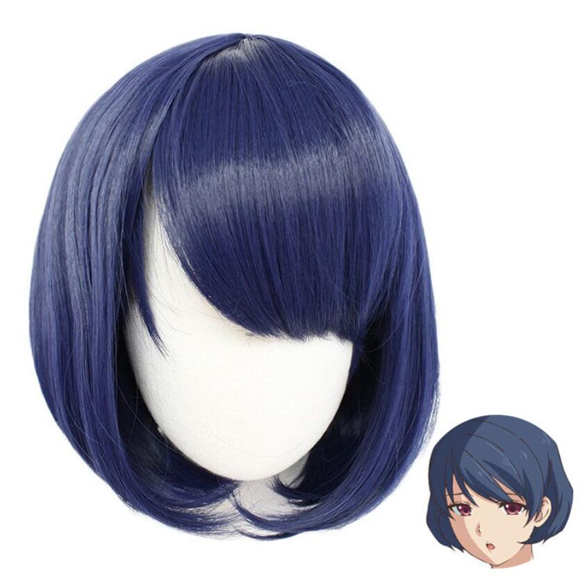 Domestic Girlfriend Tachibana Rui dark blue bob short hair wig - MYanimec