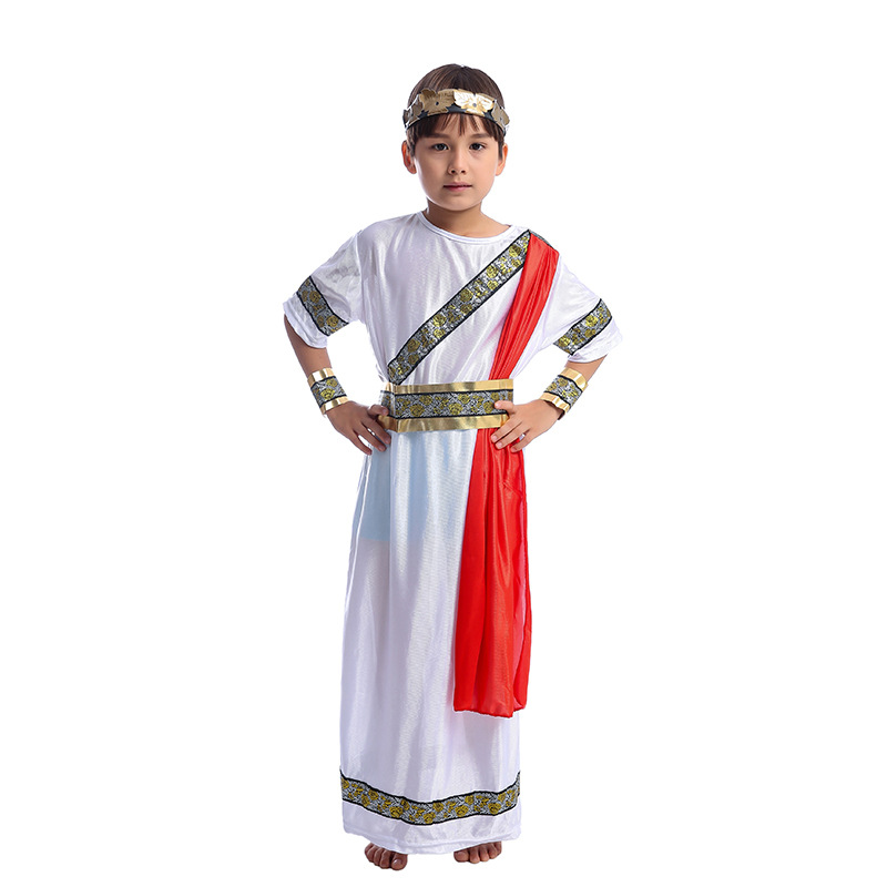 Ancient Roman Boys History Theme Halloween Cosplay Costume Set - MYanimec