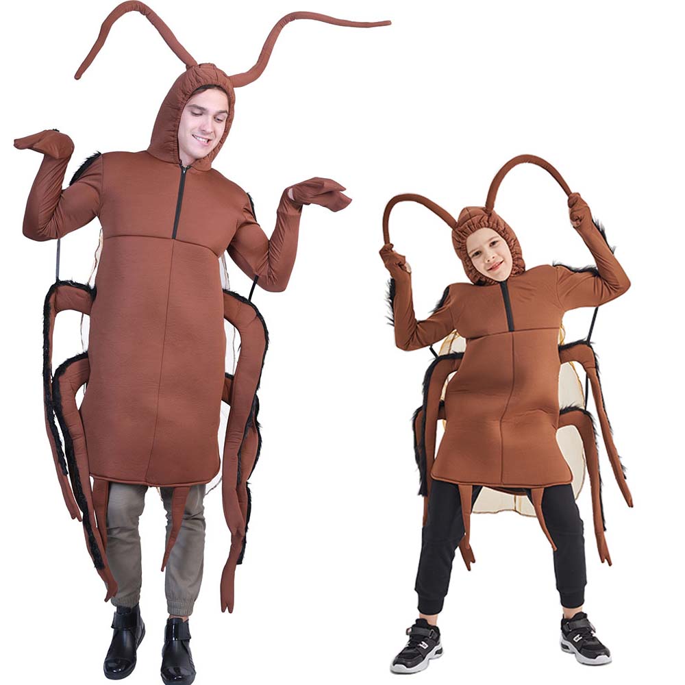 Halloween adult children cockroach one-piece costume party performance ...