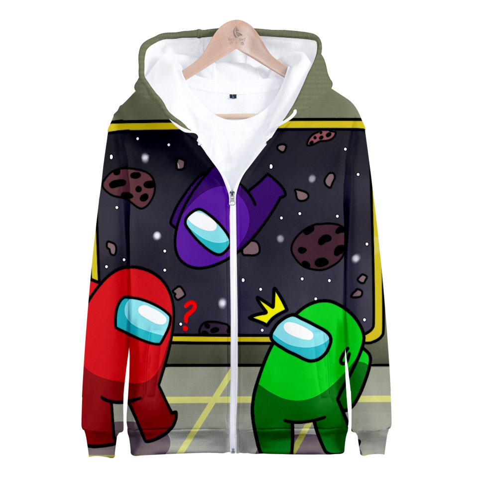 2020 Hot New Among us kids zipper hoodie sweatshirt sweater - MYanimec