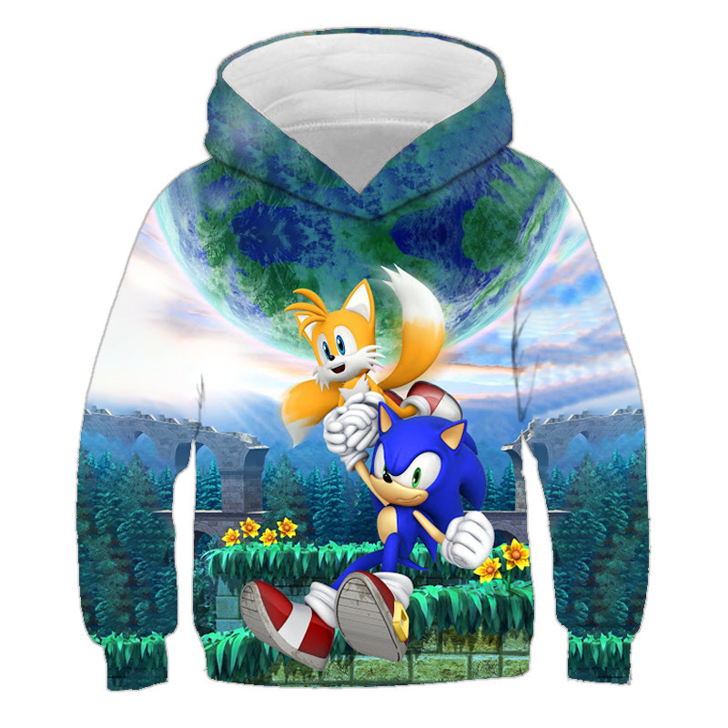 Hot New sonic hoodie sweatshirt sweater 3D printing style - MYanimec