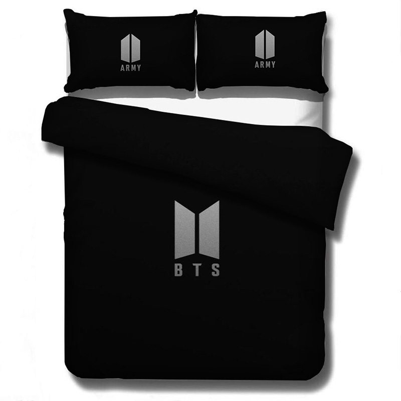 3D Style Comforter Bts Bed Set - MYanimec