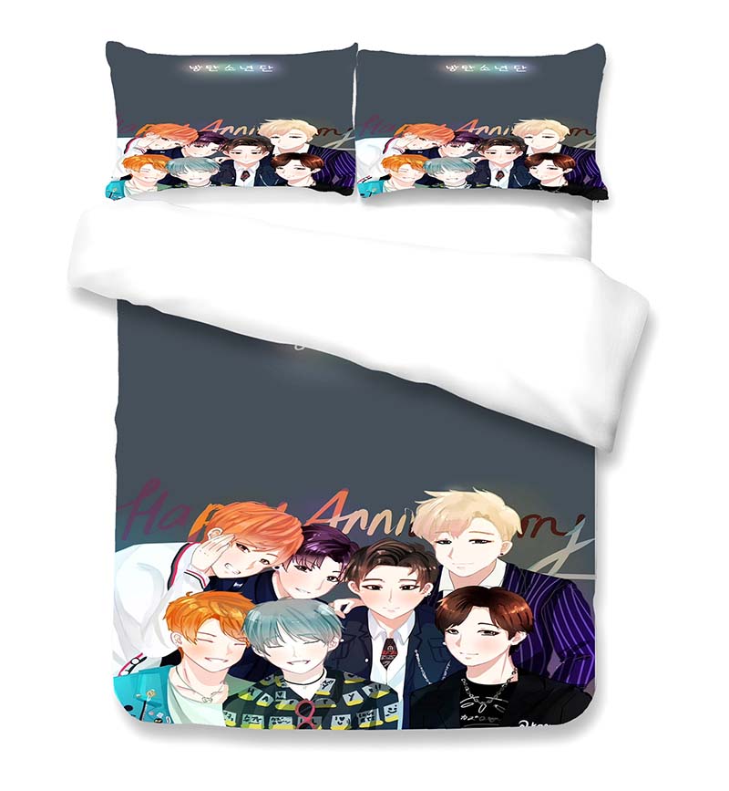 Bts Bedding Sets 3D Print Comforter - MYanimec