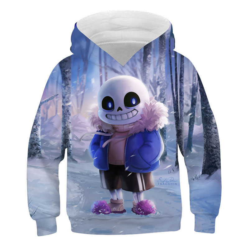 kids cute sweatshirt game undertale sans hoodie - MYanimec