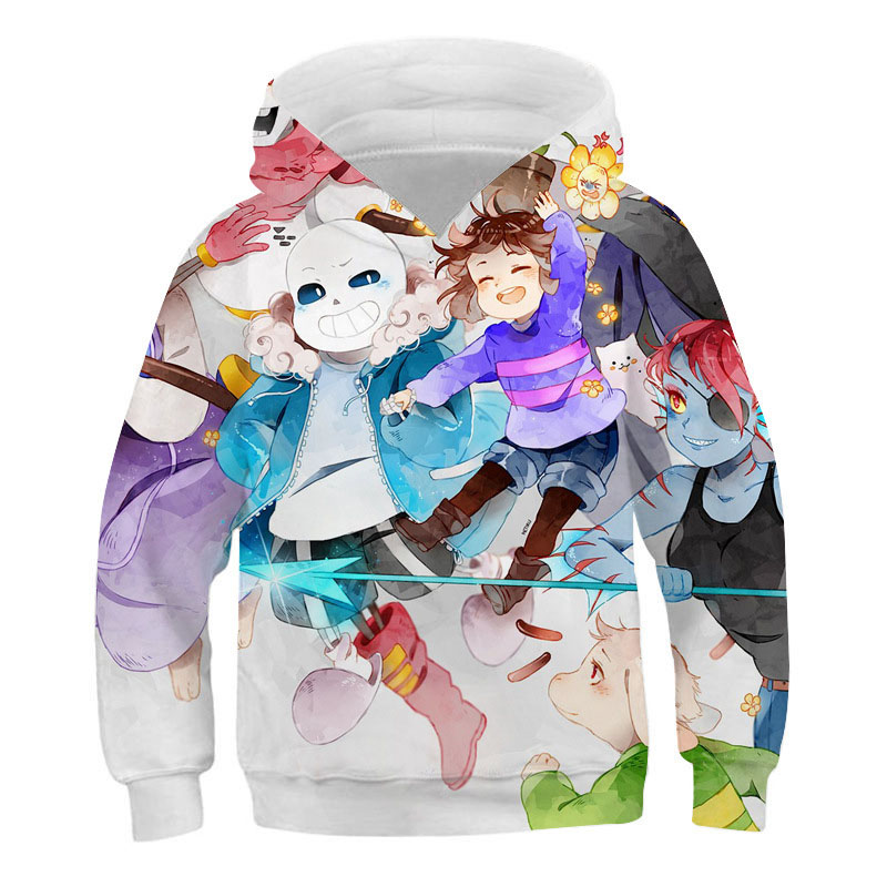 game 3d pullover undertale sans hoodie for boys and girls - MYanimec