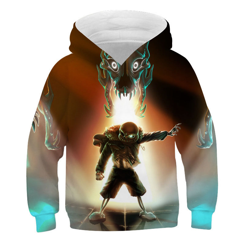 kids game pullover sweatshirt undertale sans hoodie 3d style - MYanimec