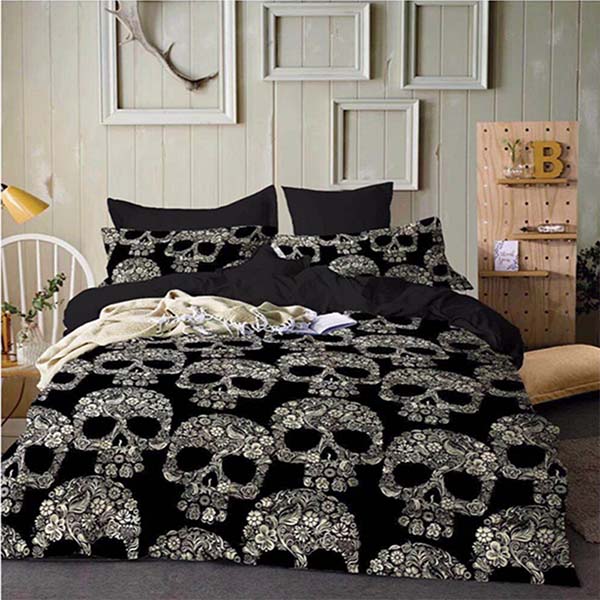 skull comforter set 3D print duvet cover - MYanimec