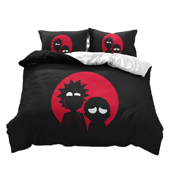 3 pcs rick and morty bed set - MYanimec