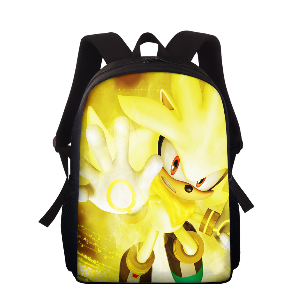 New Boy Girl Sonic Yellow Backpack Shoulder Bag - MYanimec