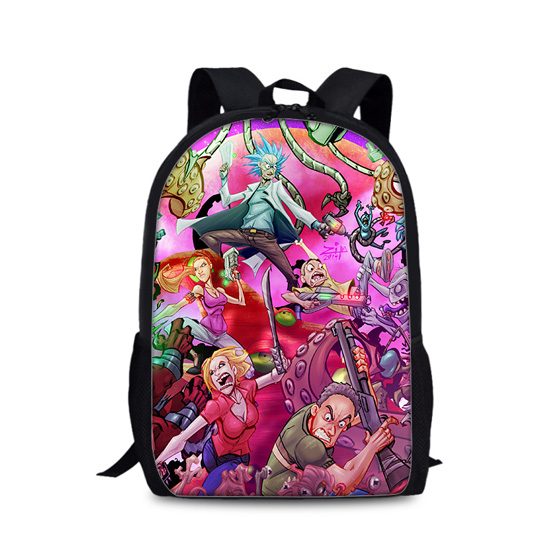 Cute Rick And Morty Backpack - MYanimec