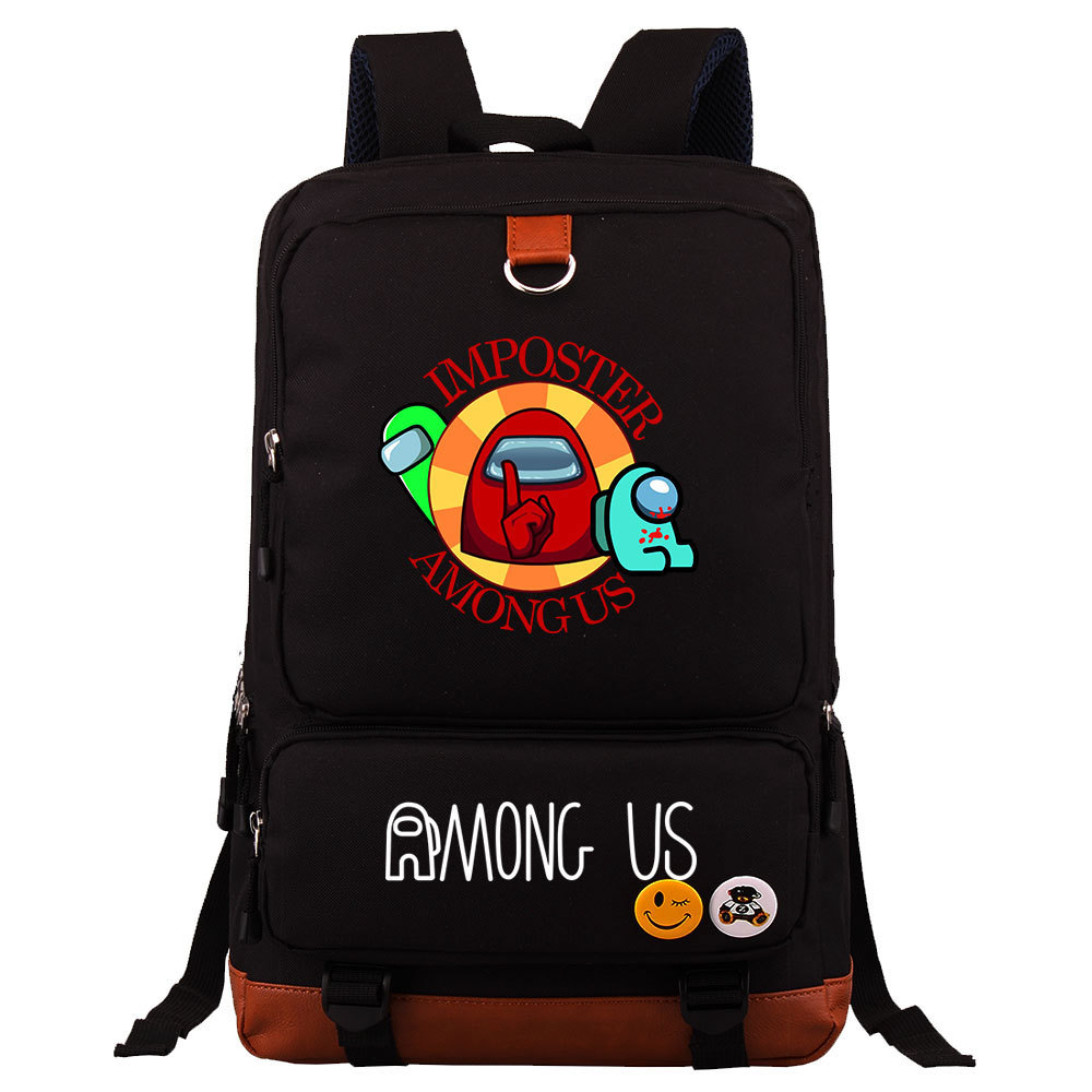 New Among Us Red Printing Backpack School Bag - MYanimec