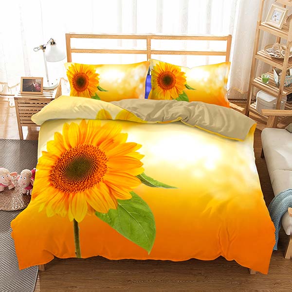 Sunflower Bedding 3D Comforter Set - MYanimec