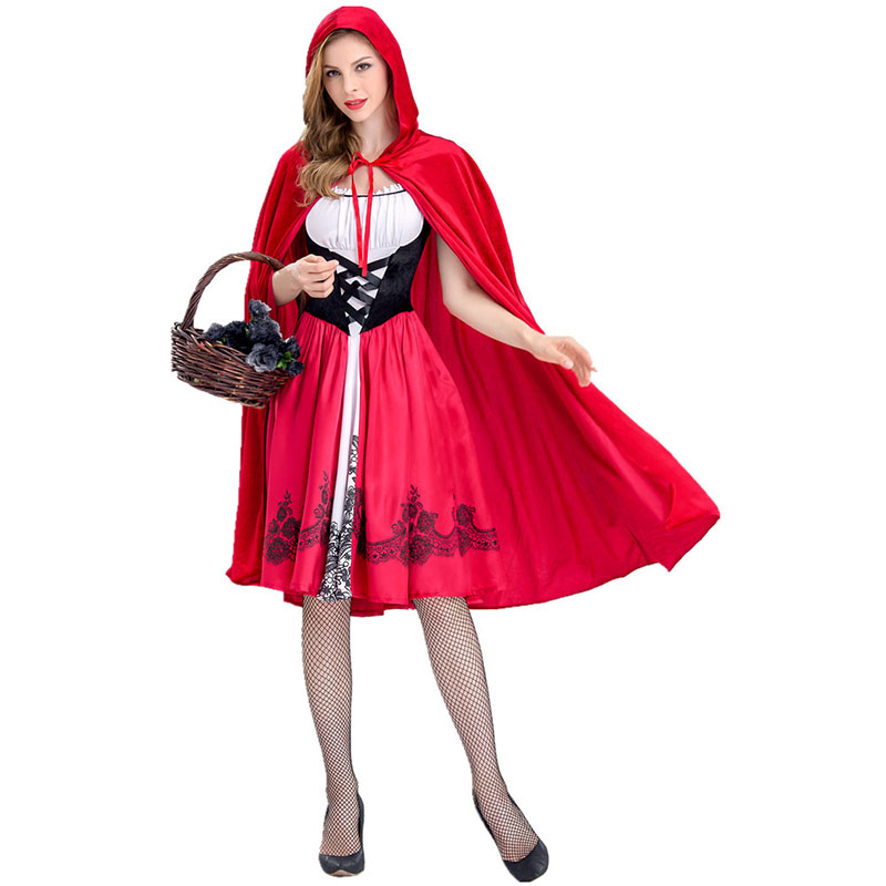 Adult Red Little Red Riding Hood Cape Costumes - MYanimec