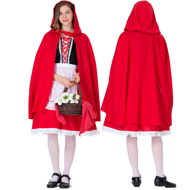 Little Red Riding Hood Cape Adult Halloween Costumes - MYanimec