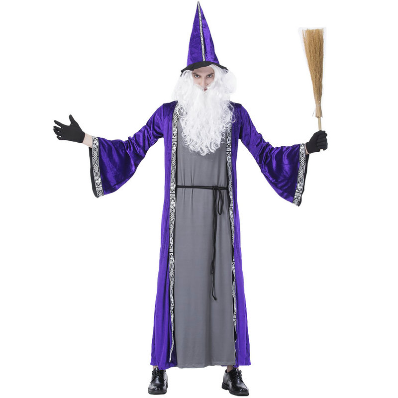 Adult Magician Costumes Wizard Halloween Outfit - MYanimec