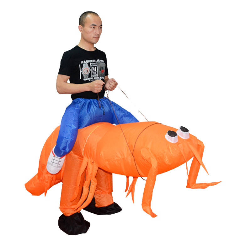 Inflatable Adults Red Shrimp Costumes - MYanimec