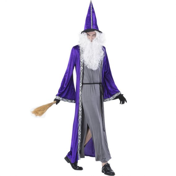 Adult Magician Costumes Wizard Halloween Outfit - MYanimec