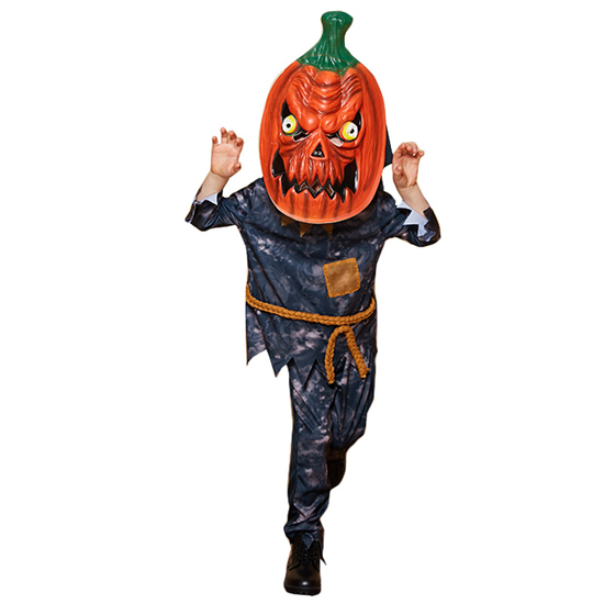 Boys Scary Pumpkin Head Costume - MYanimec