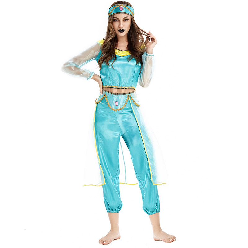 Adult Halloweem Aladdin Outfit Women Performance Costume - MYanimec