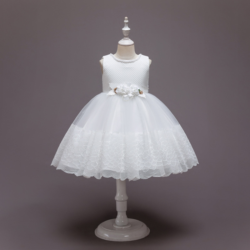 White Princess Skirt Dress Girls Costumes Outfit - MYanimec