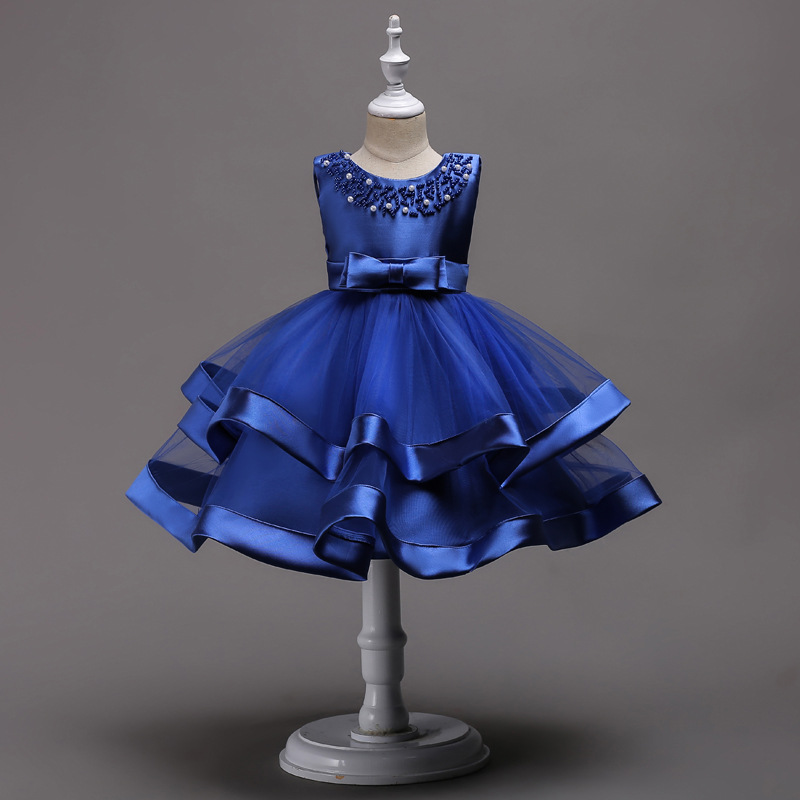 Girls Princess Blue Costumes Dress - MYanimec