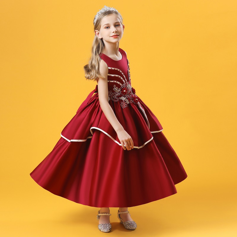 Princess Red Costumes Dress Outfit - MYanimec