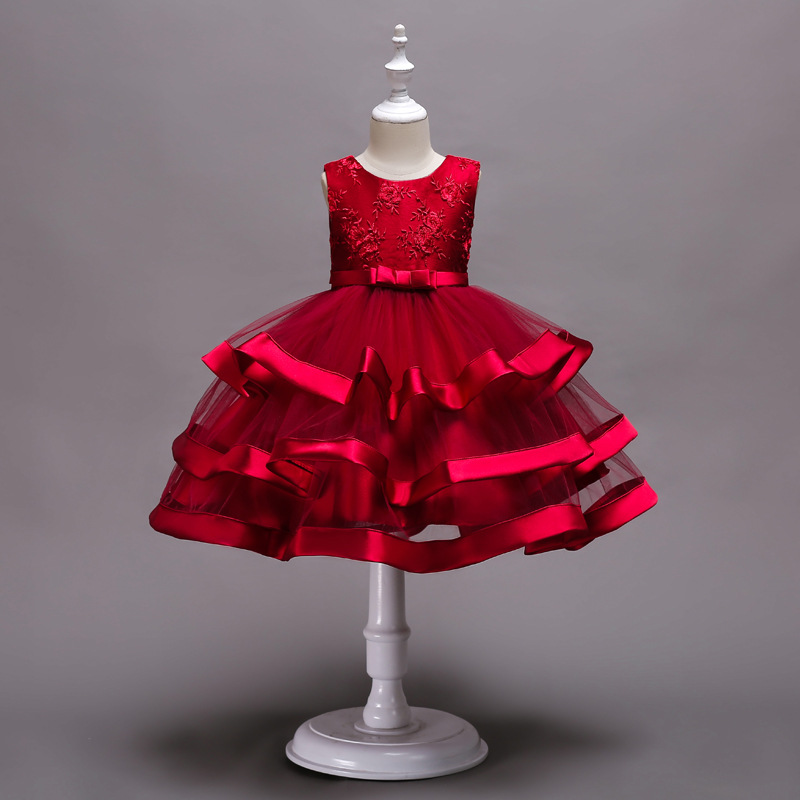 Girls Princess Red Dress Costumes - MYanimec