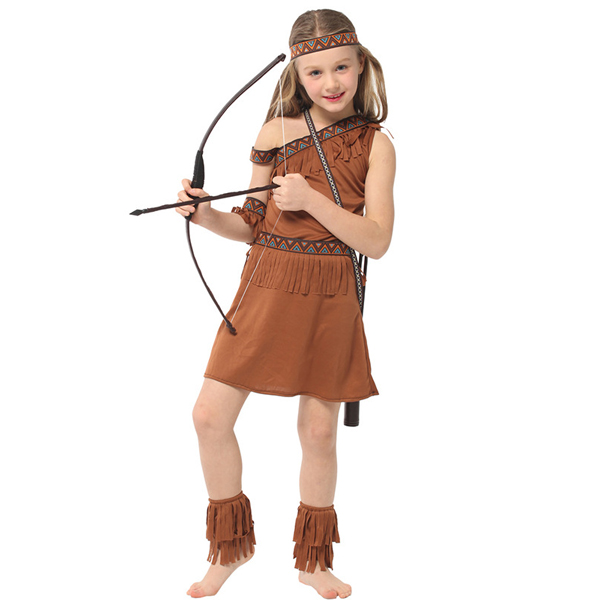 Kids Warrior Brown Costume - MYanimec
