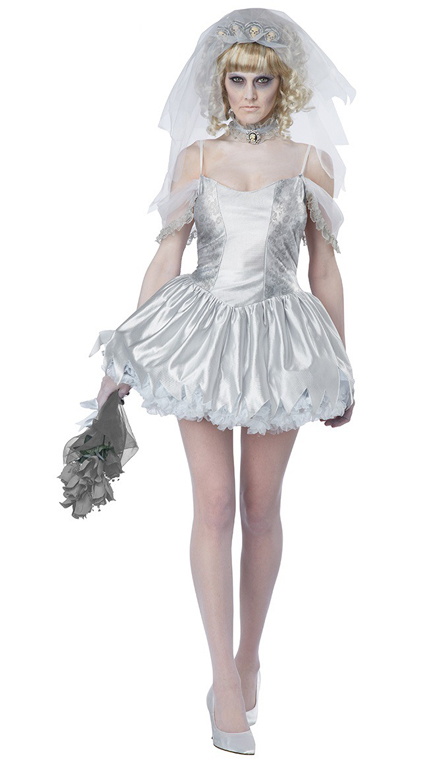 Womens Ghost Bride Halloween Costume - MYanimec