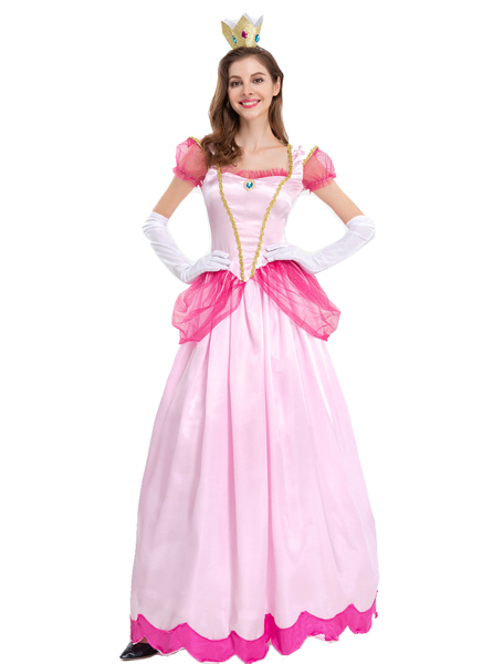 Adult Princess Costumes Fairy Pink Dress - MYanimec