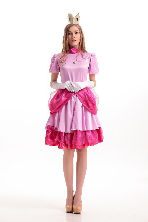 Womens Princess Costumes Cute Pink Dress - MYanimec