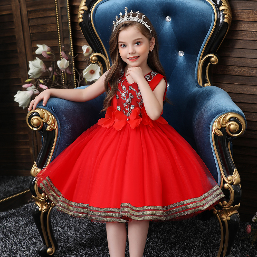 Red Princess Costumes Outfit Skir Dress - MYanimec