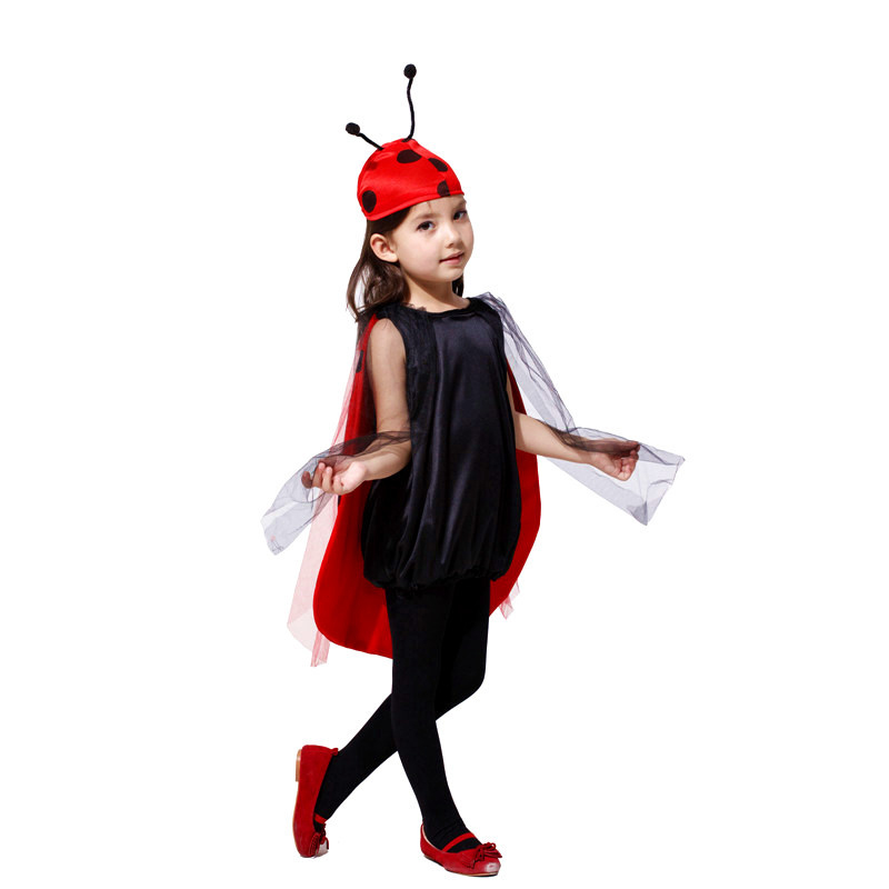 Girls Ladybug Costume Dress Outfit - MYanimec