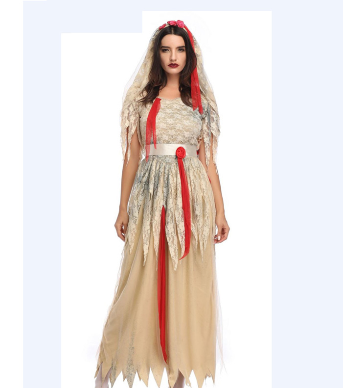 Adult Ghost Bride Halloween Womens Costume - MYanimec