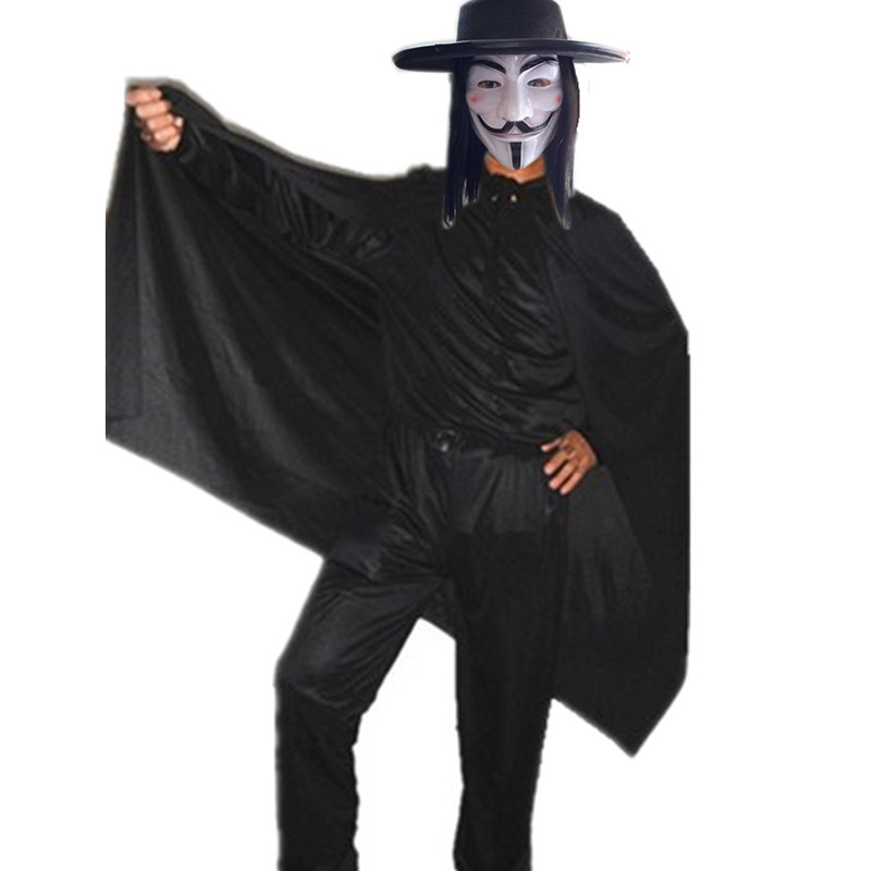 Adult V For Vendetta Halloween Costume - MYanimec
