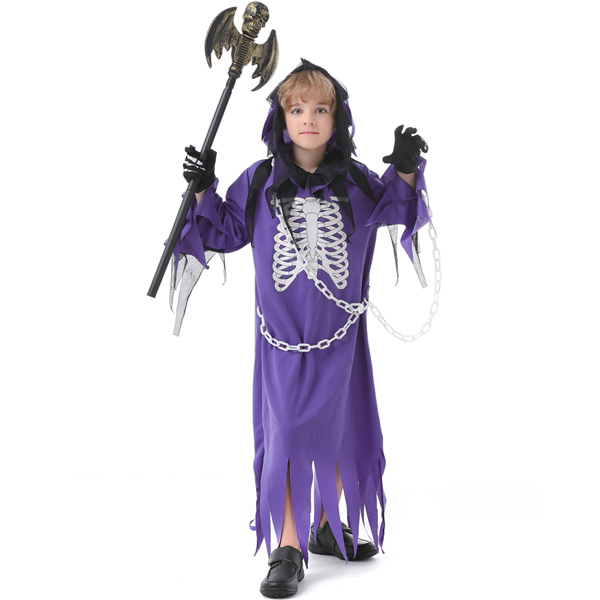 Boys Scary Skeleton Halloween Costume - MYanimec