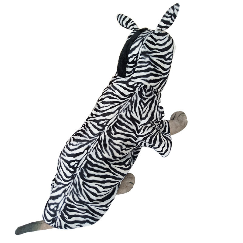 Funny Dog Zebra Halloween Costume - MYanimec
