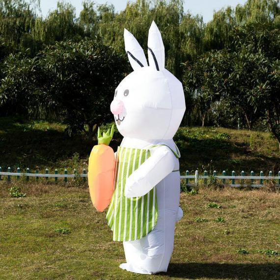 Adult Cute Rabbit Inflatable Costume - MYanimec