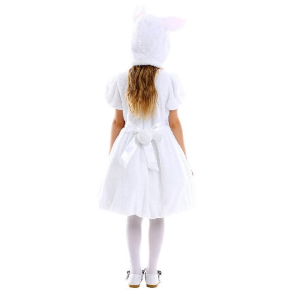 White Rabbit Dress Costume For Kids - MYanimec