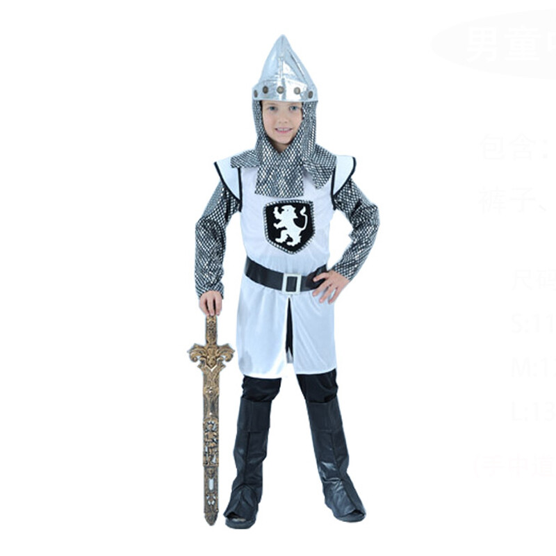 Boy’s Medieval White Knight Costume - MYanimec