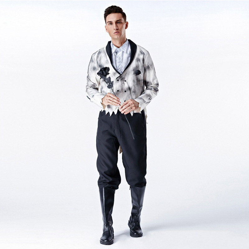 Adult’s Ghost Groom Costume - MYanimec